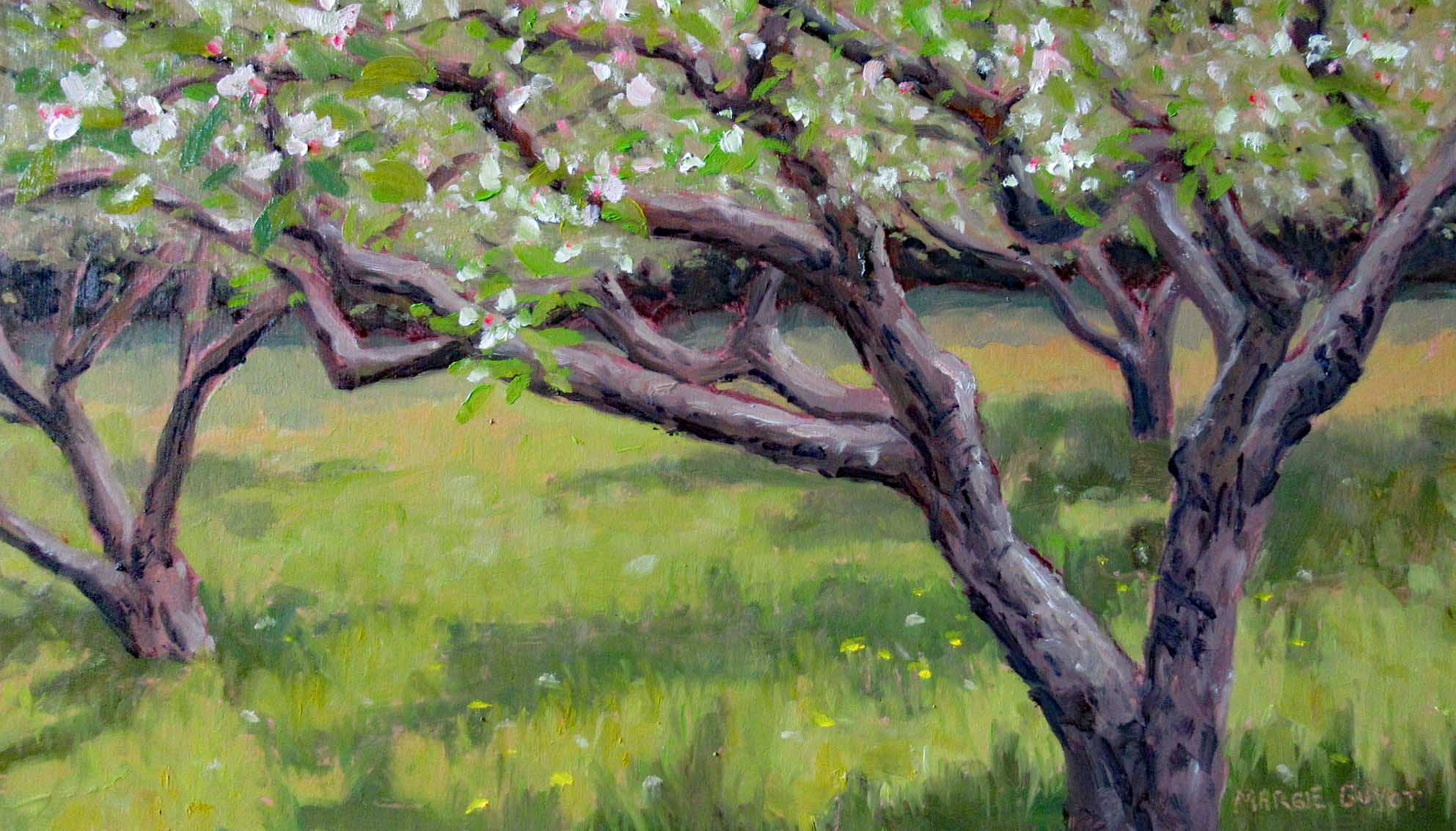Apple Orchard in May – Margie Guyot Art