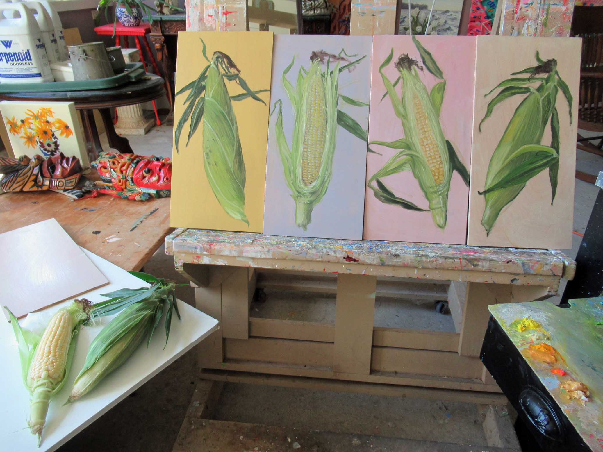 Dancing Sweet Corn – Margie Guyot Art